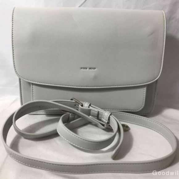 Pixie Mood | Bags | Pixie Mood Vegan Leather Zoe Crossbody Grey Purse | Poshmark